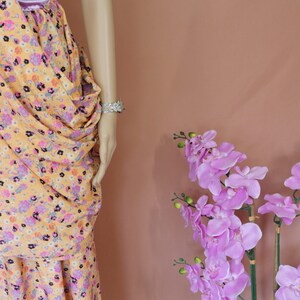 Mushanana in Peach Floral Pattern Umukenyero Umucenyero Umwitero ...