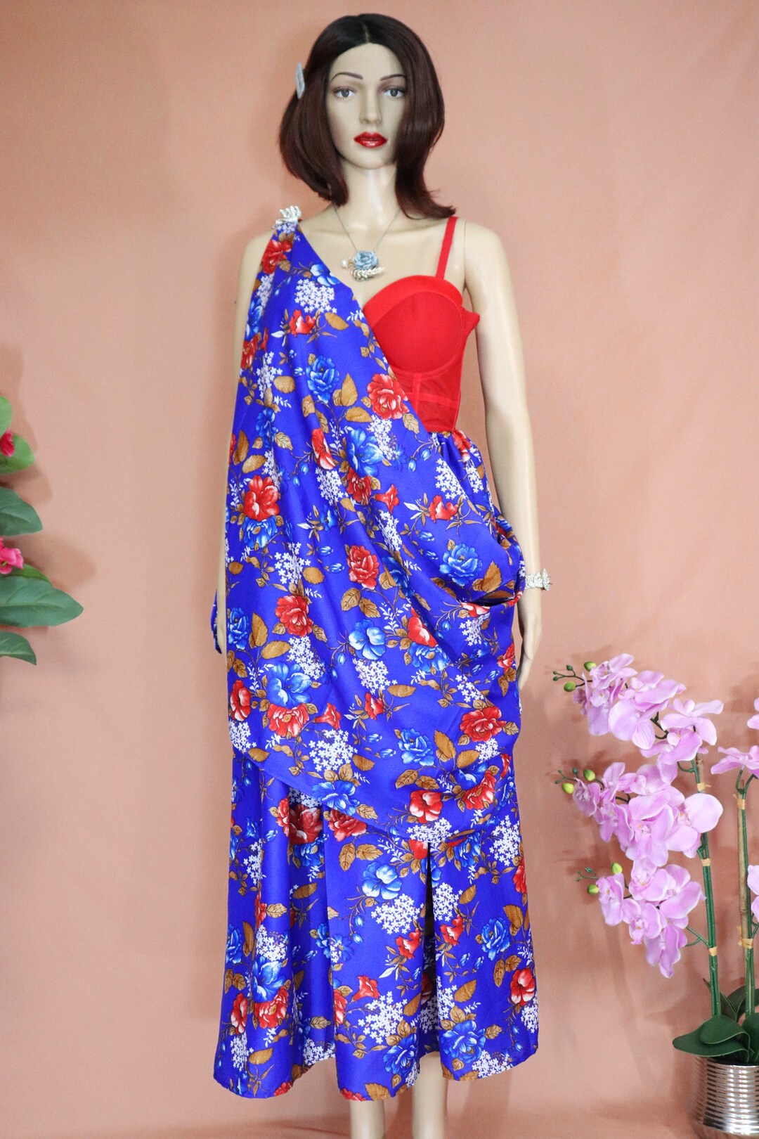 Mushanana | Blue Floral Mushanana | Umukenyero | Umucenyero| Umwitero ...