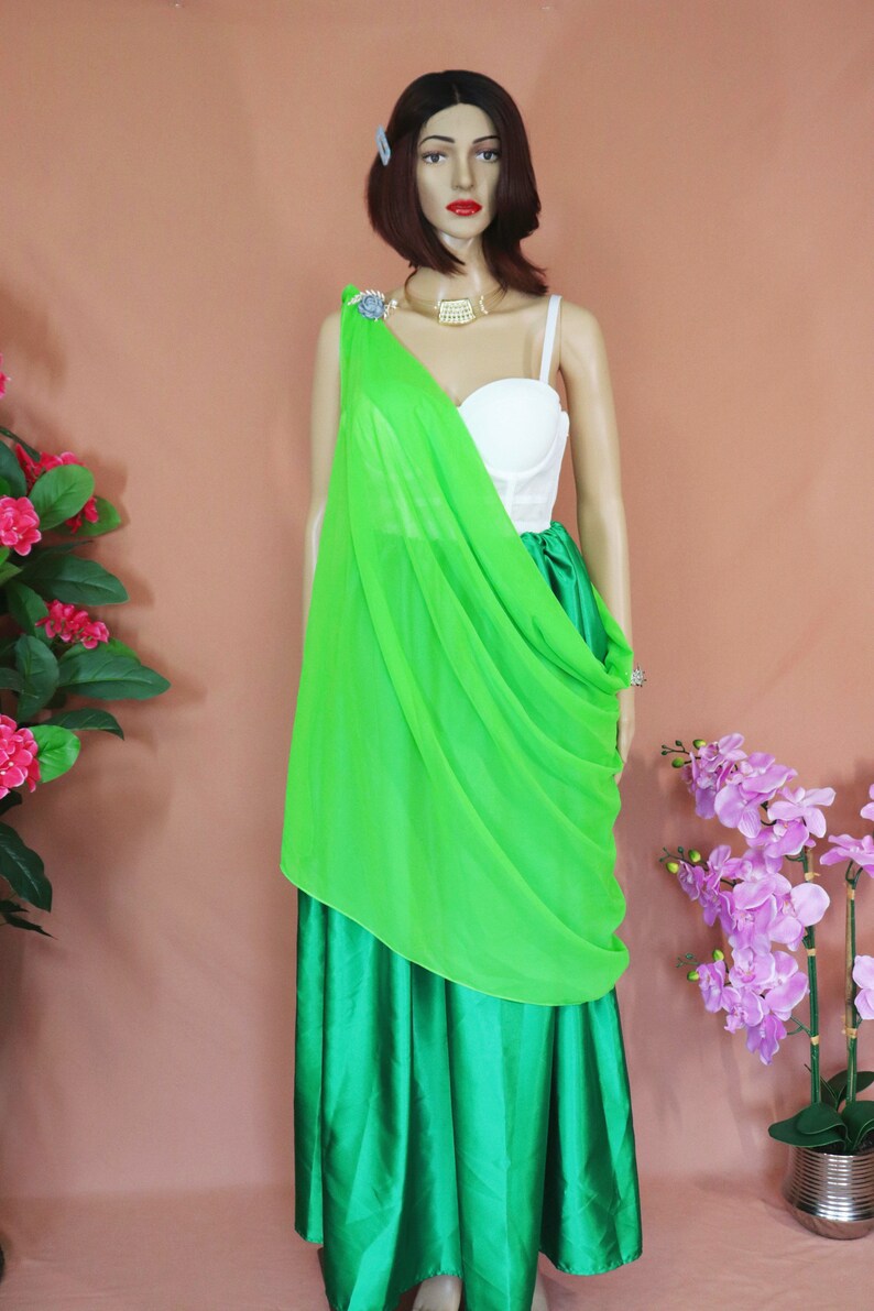 Umushanana in Apple Green With Sheer Drape| Umukenyero | Umucenyero ...