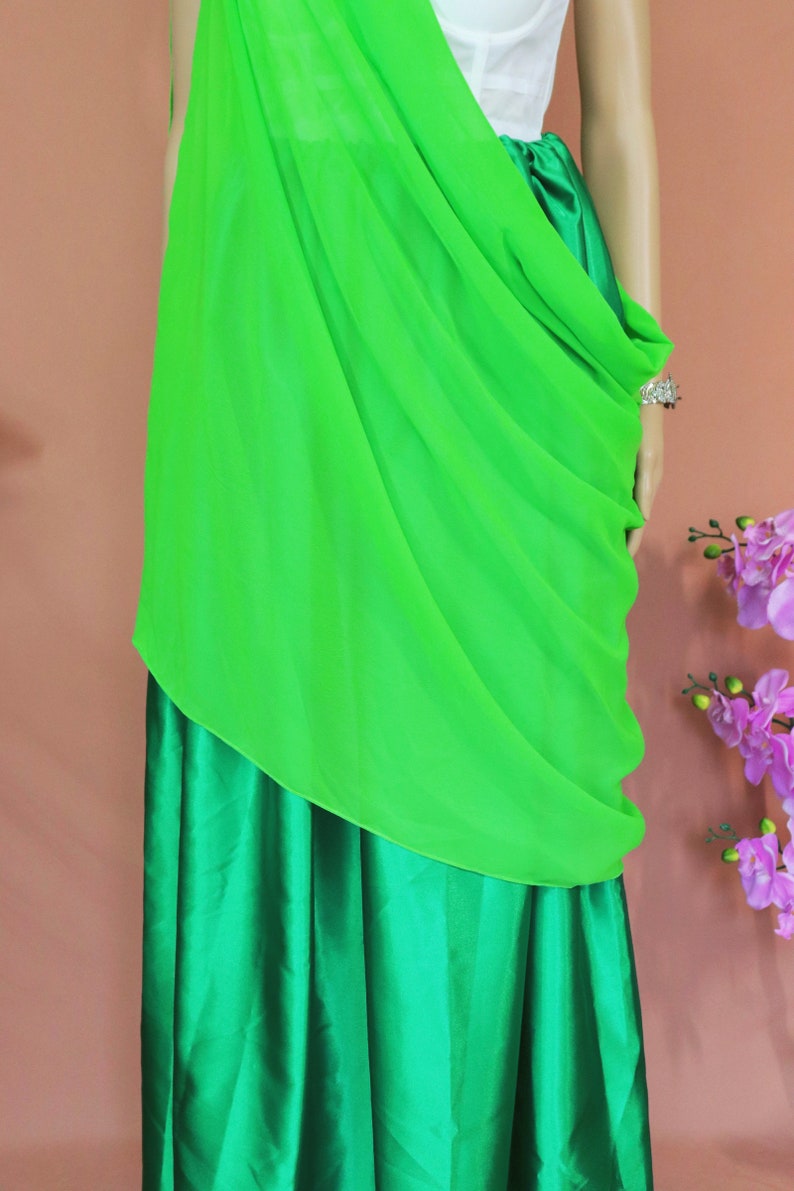 Umushanana in Apple Green With Sheer Drape| Umukenyero | Umucenyero ...