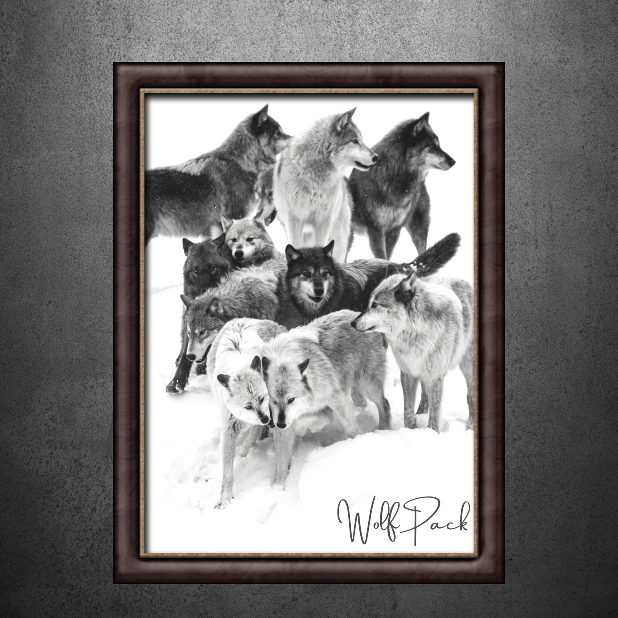Wolf Pack Printable Wall Art, Wolf Prints, Wolf Decor for the Home ...