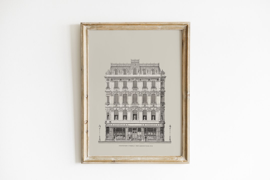 Vintage Architecture in Piccadilly Circus | London Sketch Drawing ...