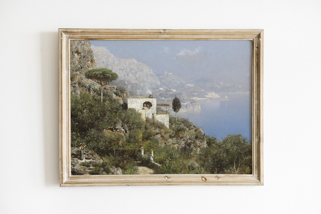 Capri Landscape Print | Italian Landscape Wall Art | Capri Coast Oil ...