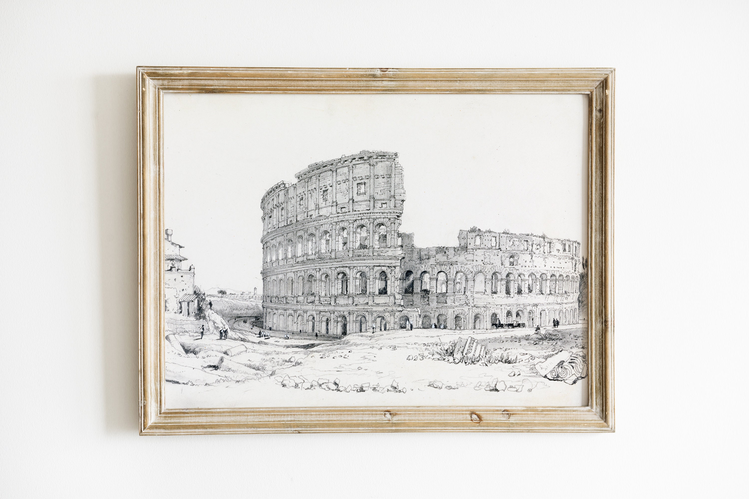 Inside Colosseum Drawing