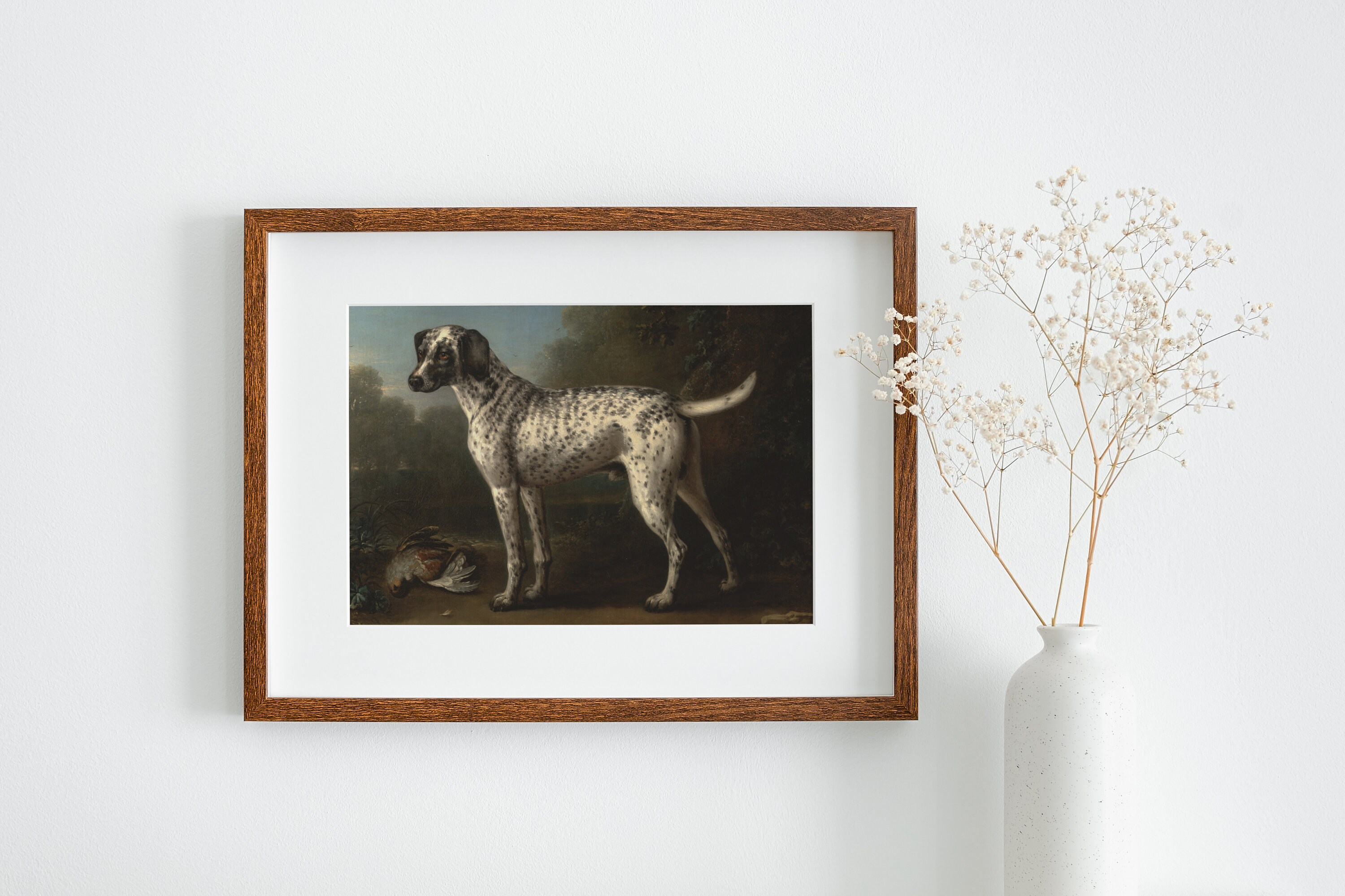 Vintage Hunting Dog Art Print | Hound Dog Oil Painting | Vintage ...
