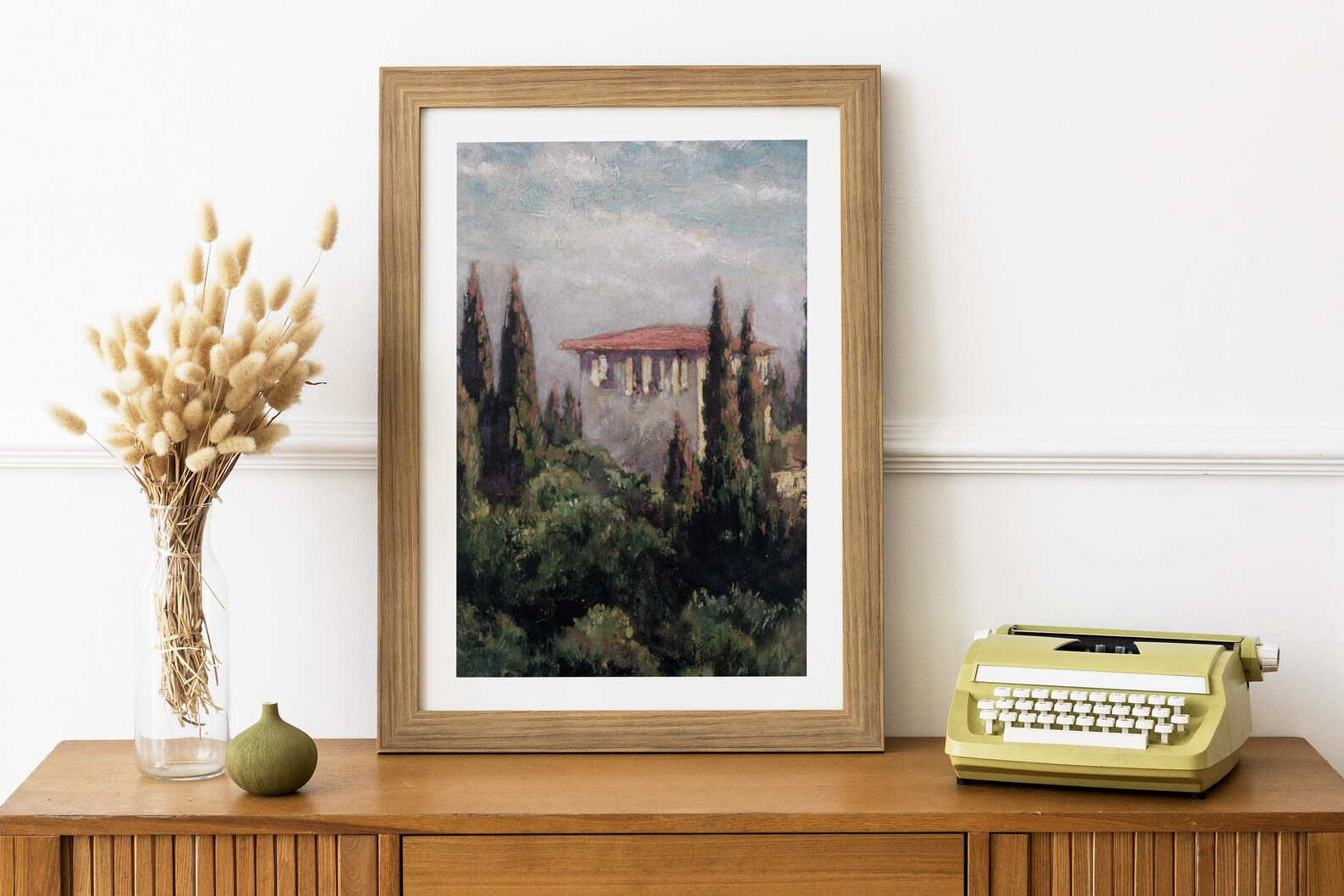 Umbria Landscape: Vintage Italian Countryside Oil Painting of Rural ...