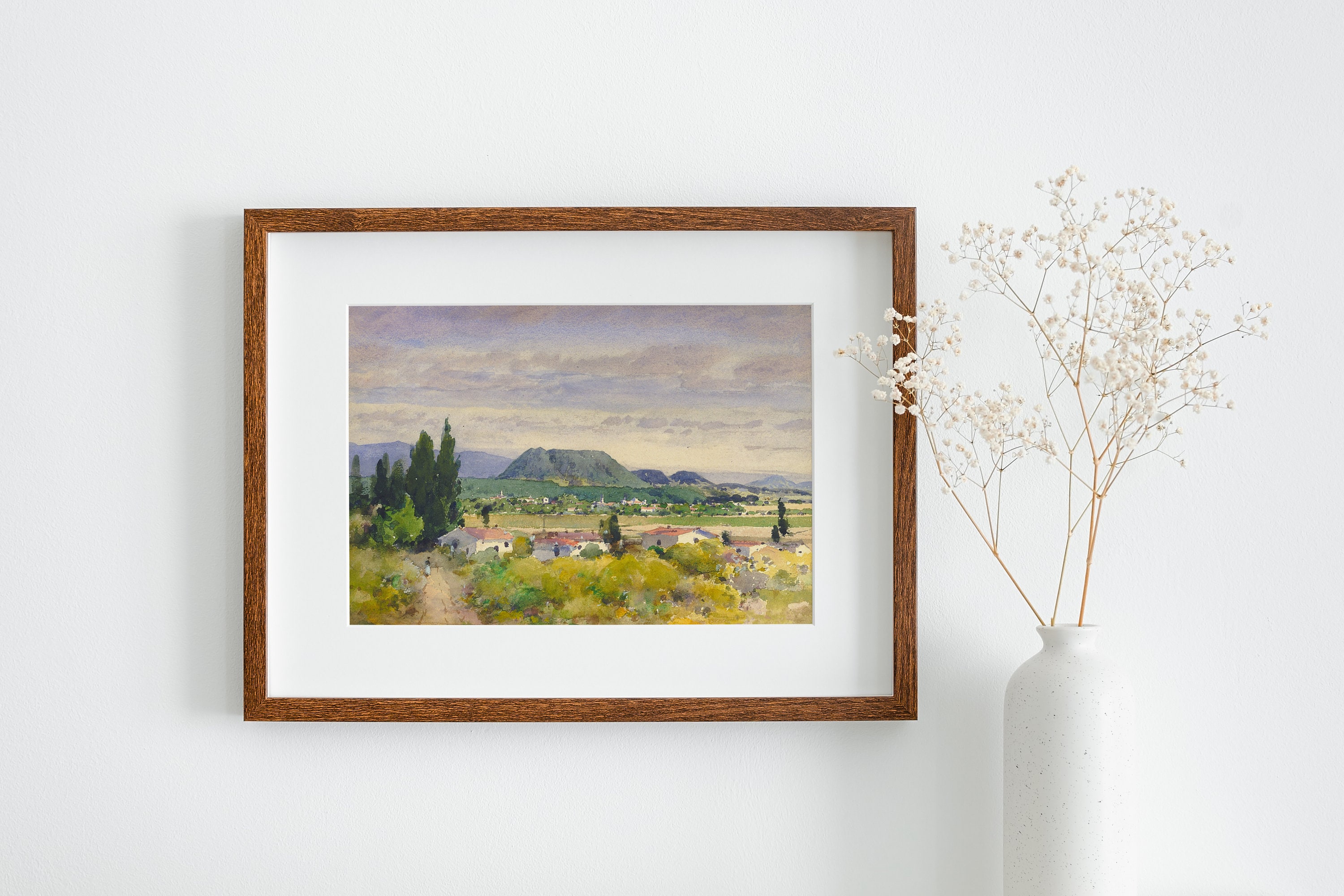 Vintage Rural Mexican Town Mexican Mountain Landscape - Etsy