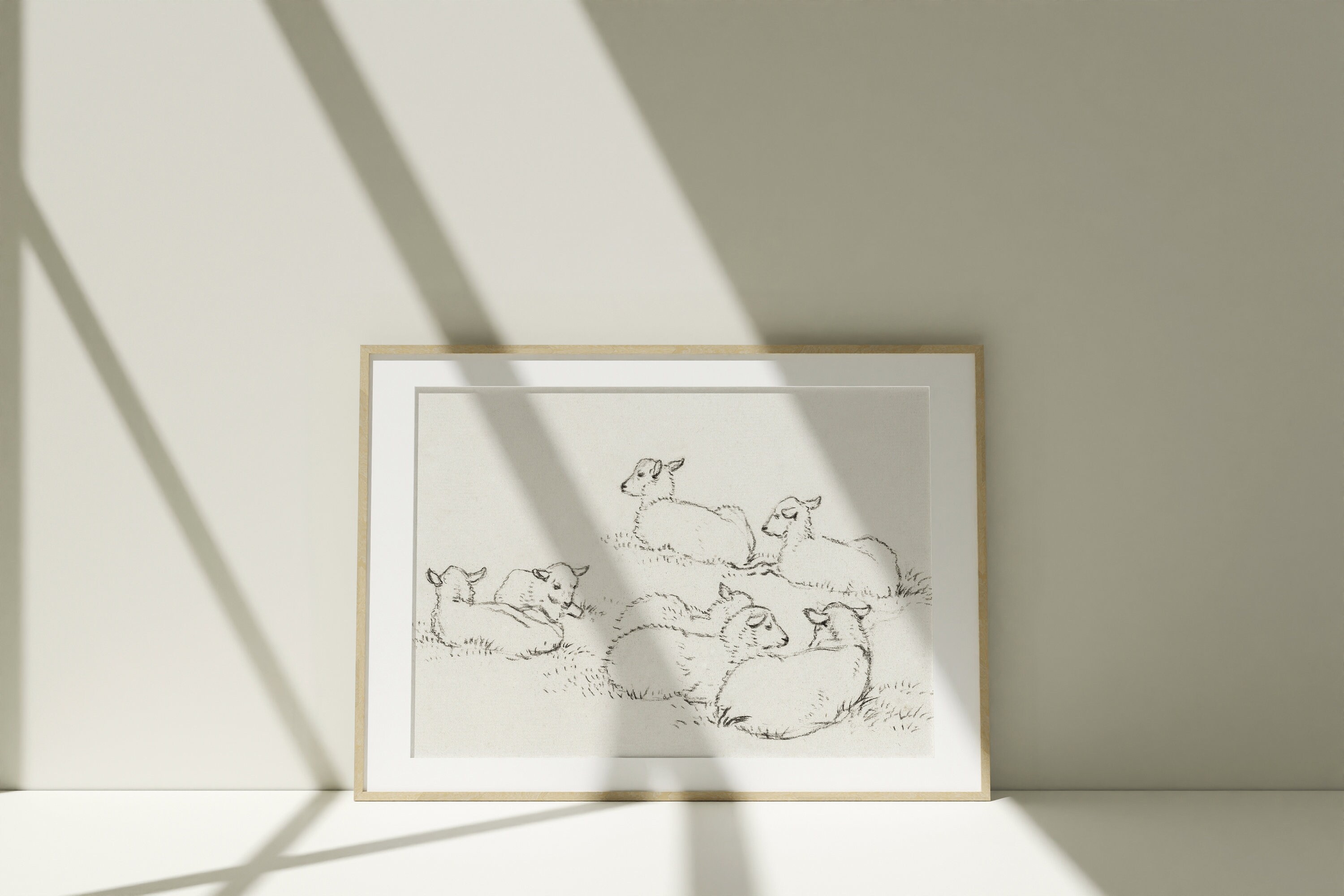 Vintage Sheep Sketch Sheep Line Art Pencil Sketch Drawing Sheep ...