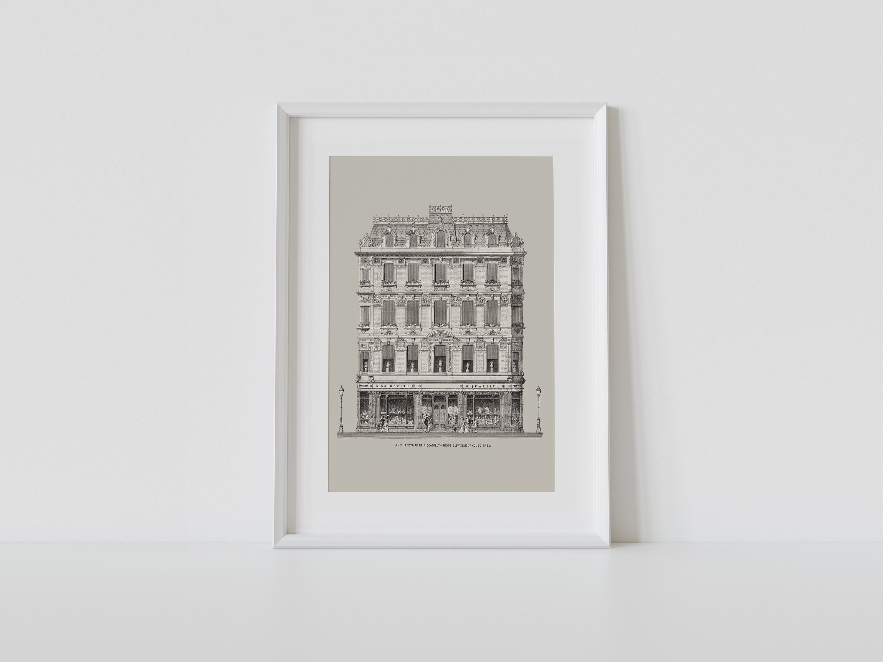 Vintage Architecture in Piccadilly Circus London Sketch Drawing Line ...