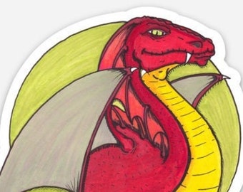 Wyvern Sticker Decal - Etsy