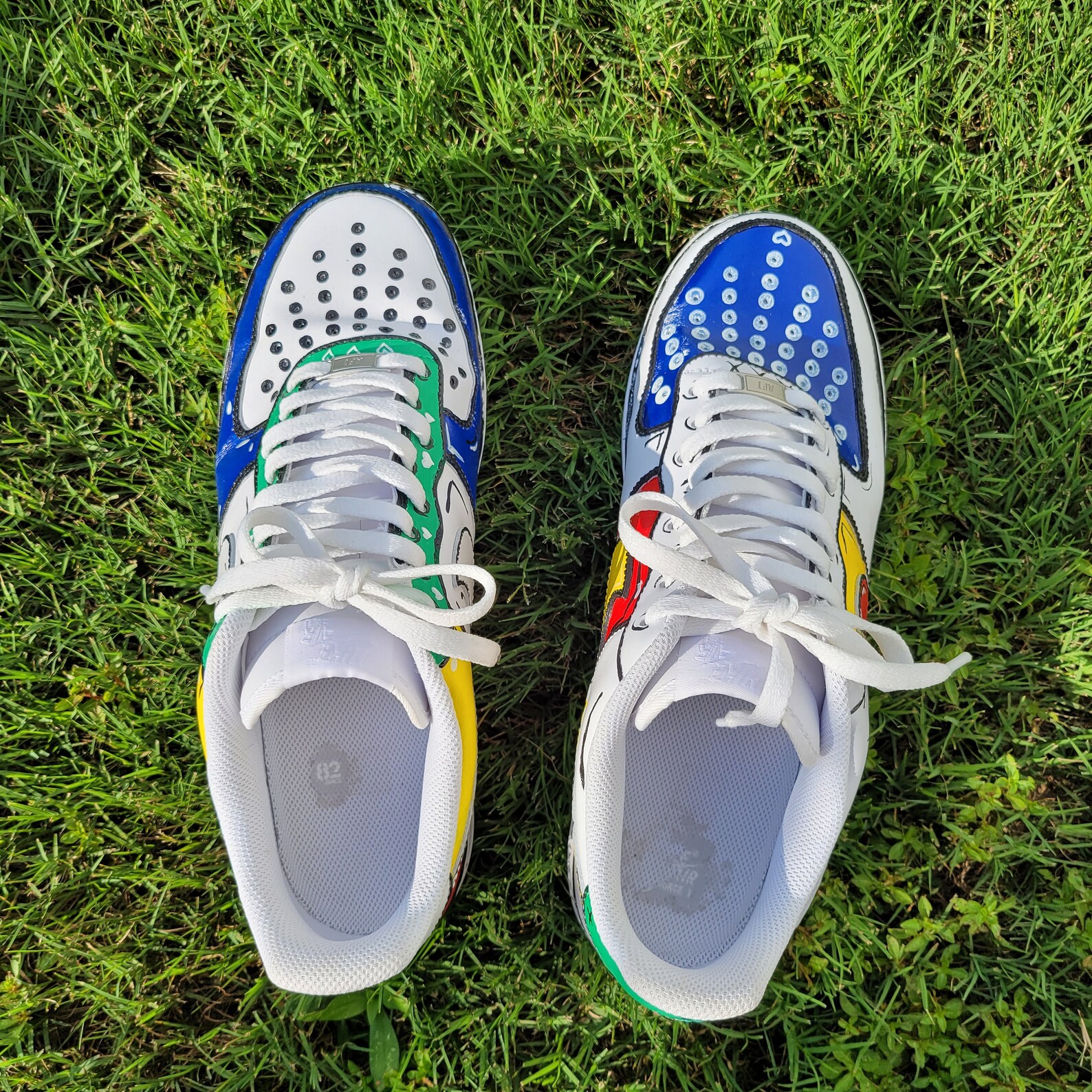 Custom AF1 color Chaos Style cartoon Best Design, Handmade Custom Air ...