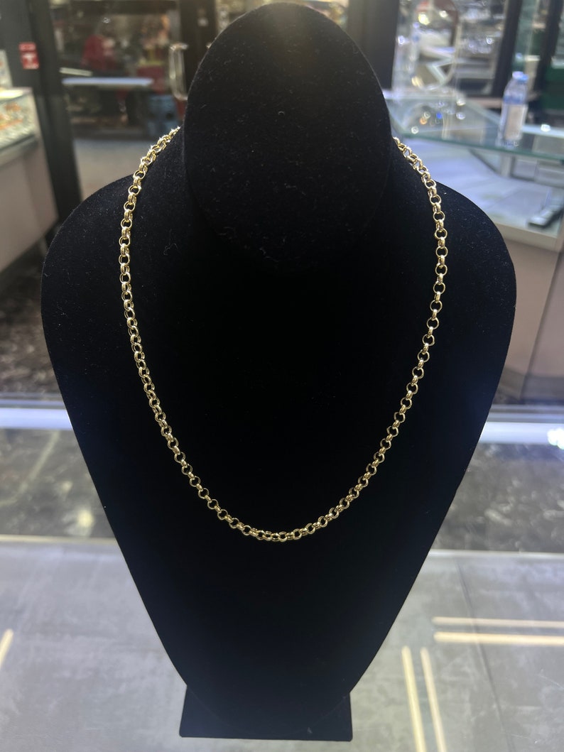 14k Yellow Gold Rolo Cable Chain 5.5mm Thick, 22 Inches, 15.9grams ...