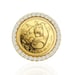 14k Yellow Gold Panda Coin Ring: 1.10ct Diamond Unisex Jewelry - Etsy