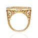 14k Yellow Gold Panda Coin Ring: 1.10ct Diamond Unisex Jewelry - Etsy