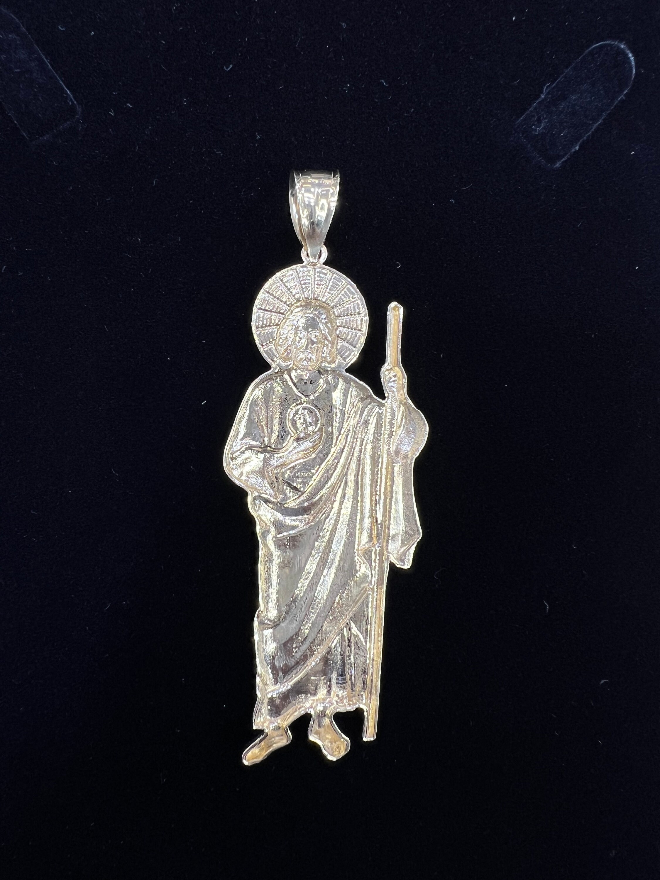 14k Yellow Gold Saint Jude Thaddeus Apostle Roman Catholic Pendant, San ...