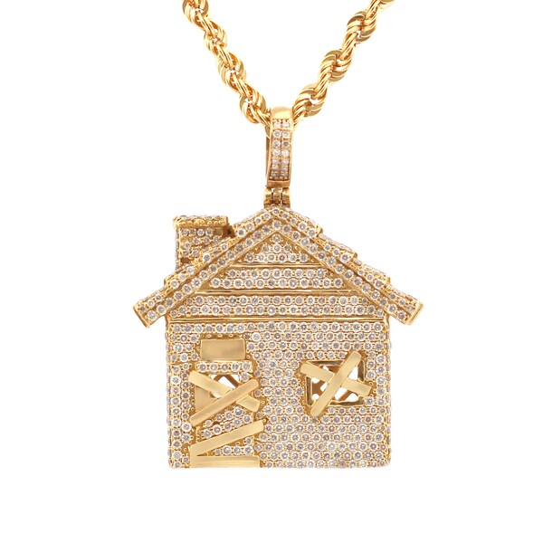 Trap House Diamond Pendant - Etsy