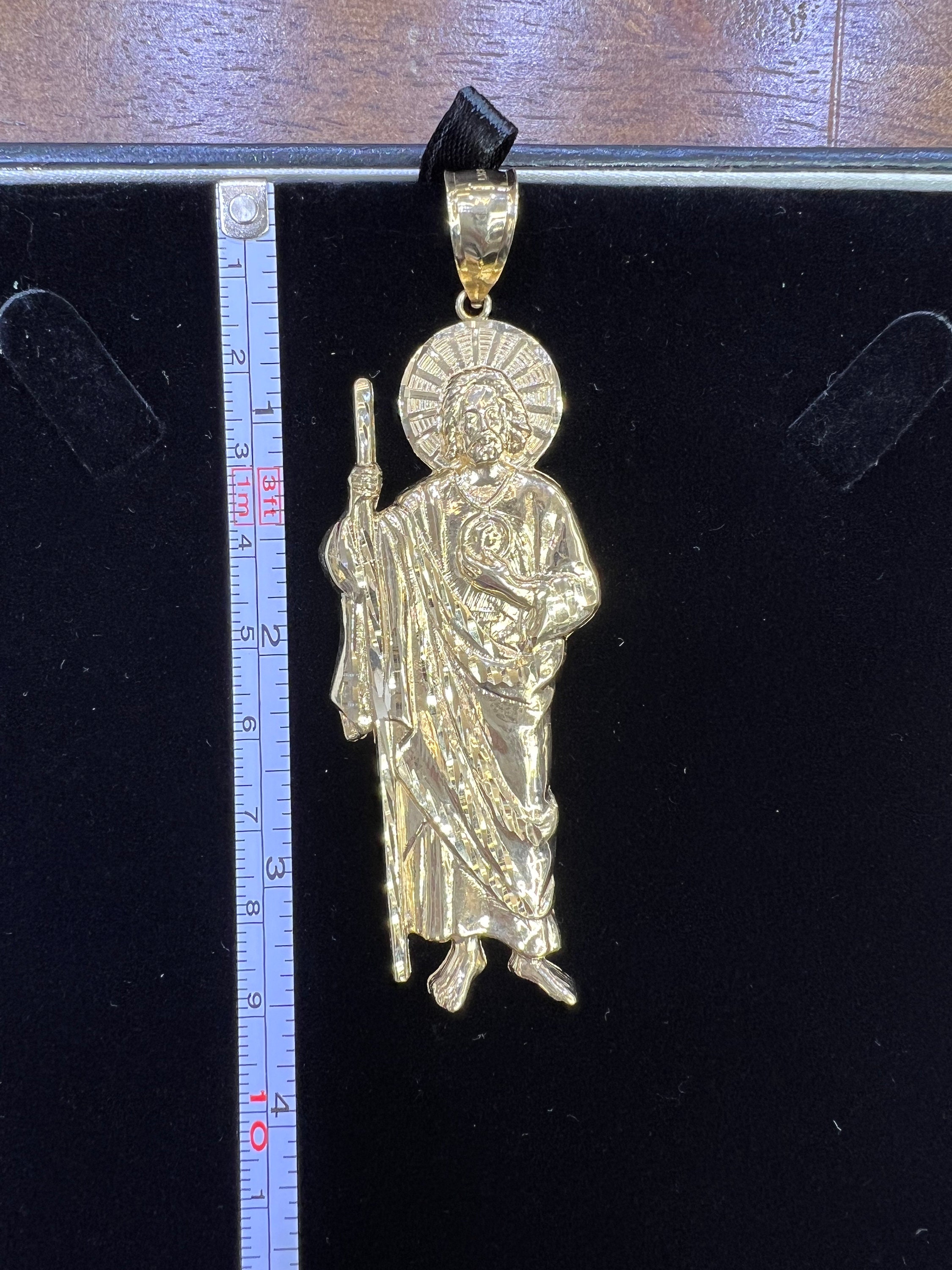 14k Yellow Gold Saint Jude Thaddeus Apostle Roman Catholic Pendant, San ...
