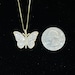 Diamond Butterfly Pendant - Etsy