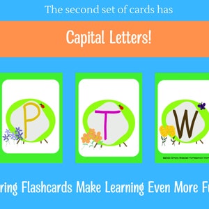 Alphabet Flashcards Spring Caterpillar Homeschool Preschool ...