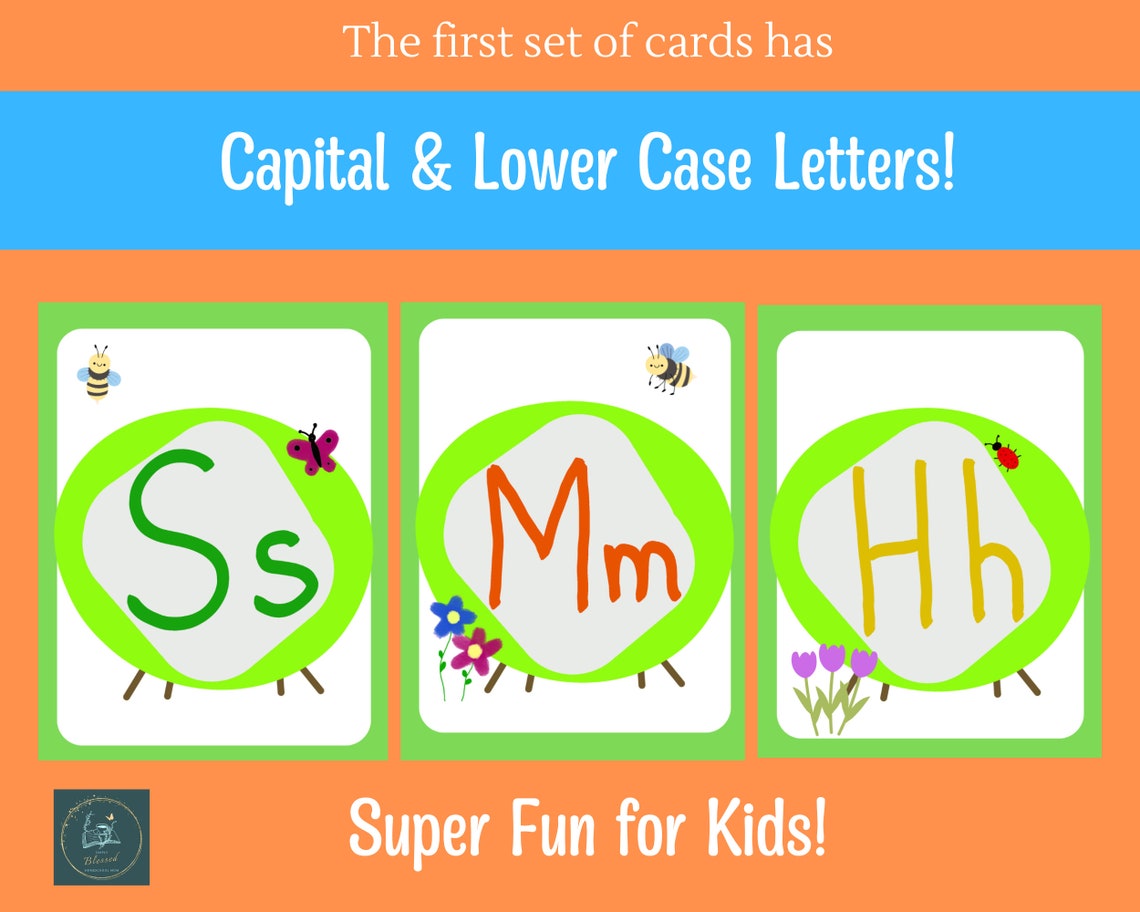 Alphabet Flashcards Spring Caterpillar Homeschool Preschool ...