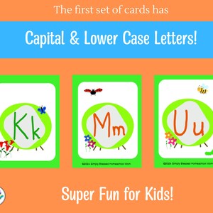 Alphabet Flashcards Spring Caterpillar Homeschool Preschool ...
