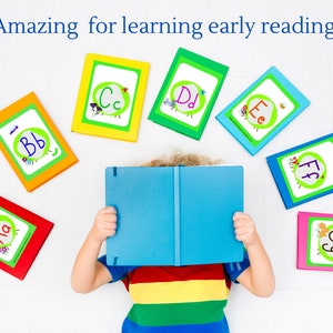 Alphabet Flashcards Spring Caterpillar Homeschool Preschool ...