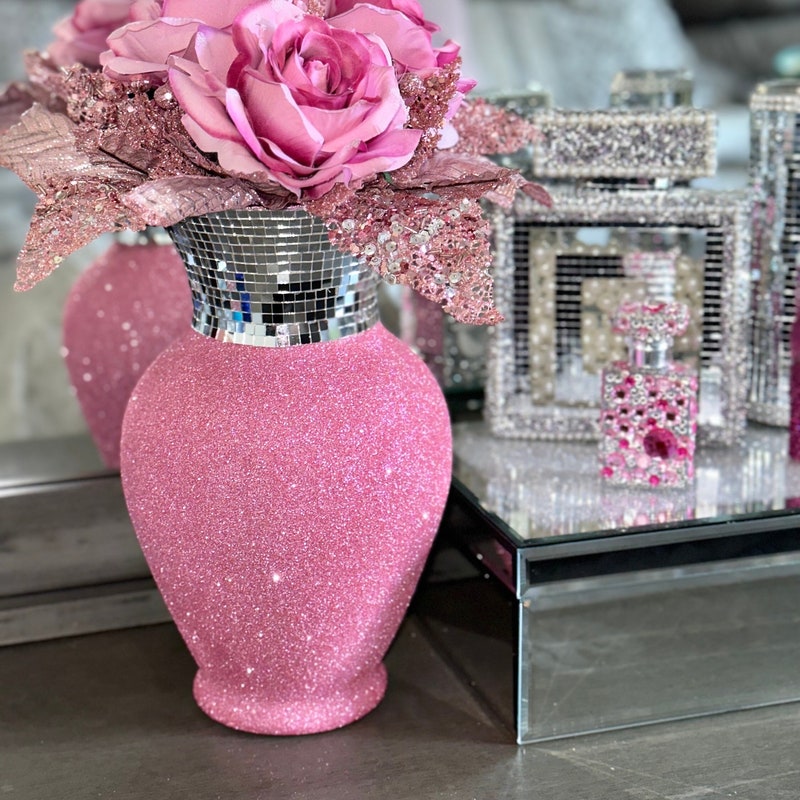 Glitter Vase - Etsy