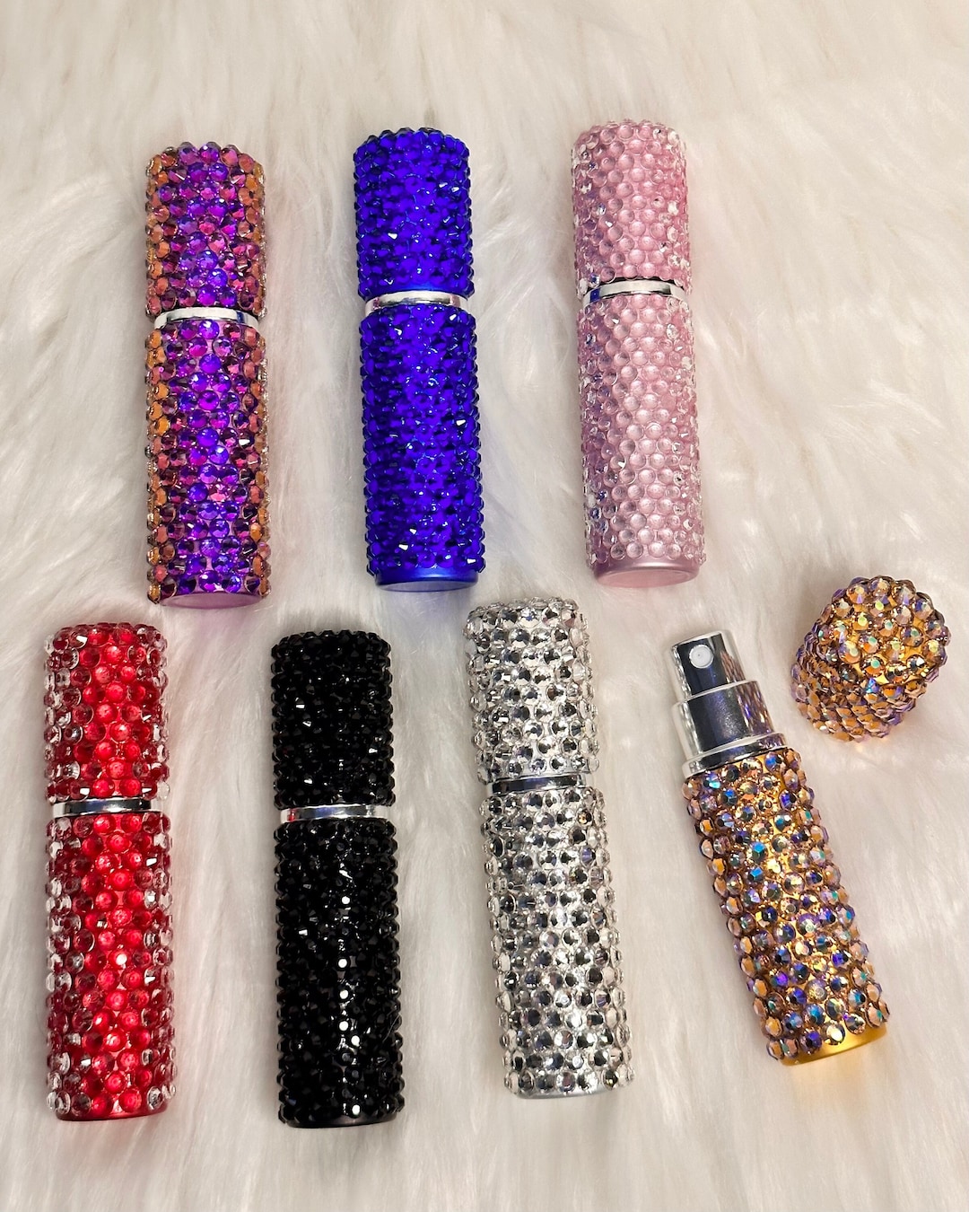 Designer Fragrance Reusable Perfume Bottle | Rhinestone Perfume Bottle ...