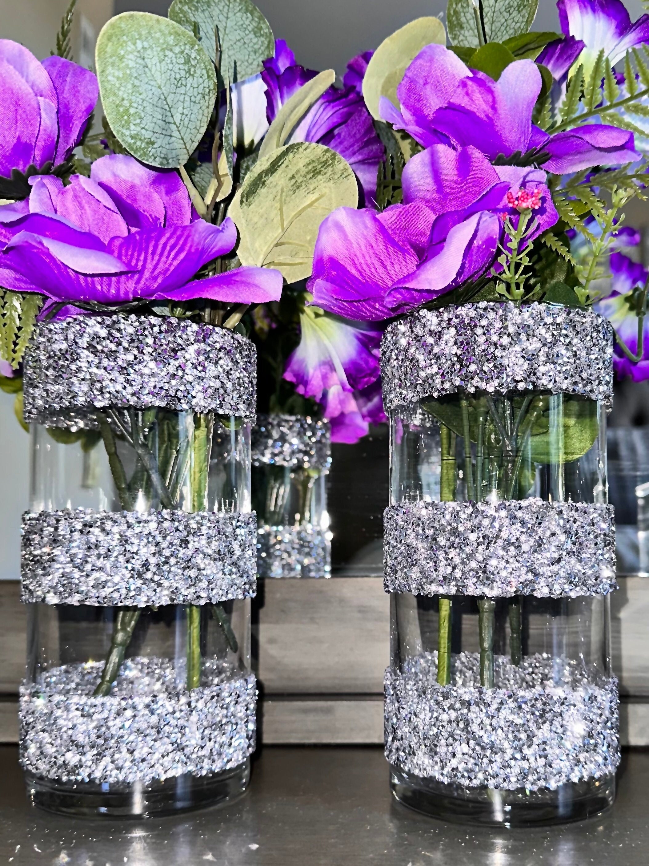 Blinged Out Wedding Centerpieces
