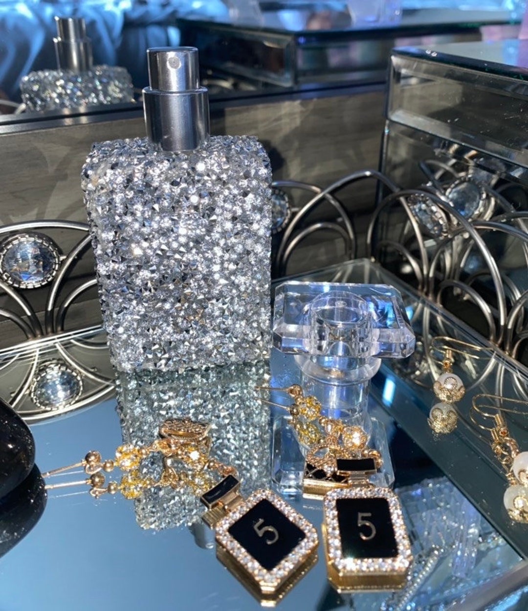 Glam Perfume Atomizer With Spray Applicator Mini Perfume - Etsy