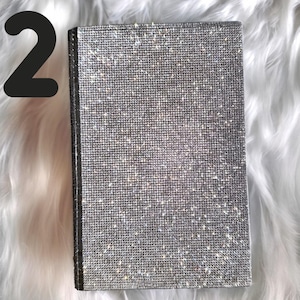 Glam Decor Book Stack: Silver Glitter, Rhinestones & Mirror Tile - Etsy