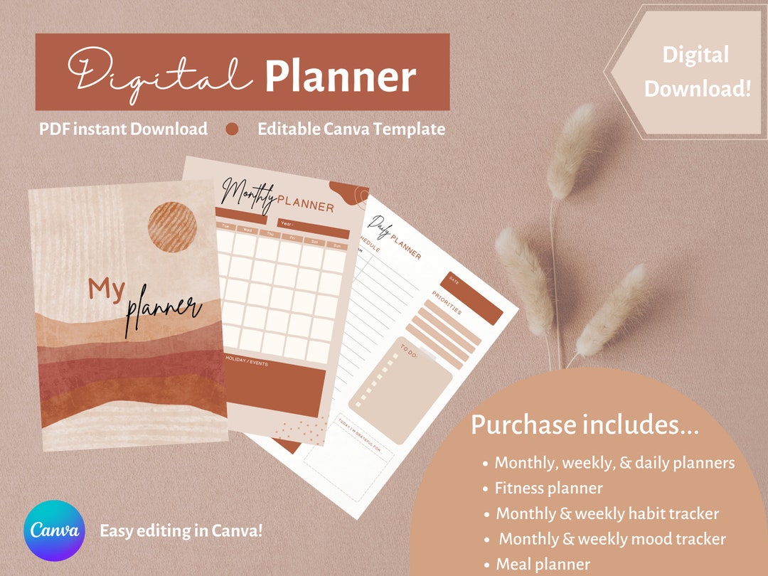 Boho Digital Planner Goodnotes Planner iPad Planner - Etsy