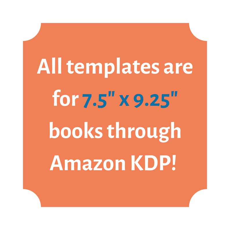 Amazon KDP Template Composition Notebook Template Cover Etsy