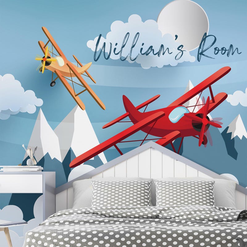 Airplane Wallpaper - Etsy