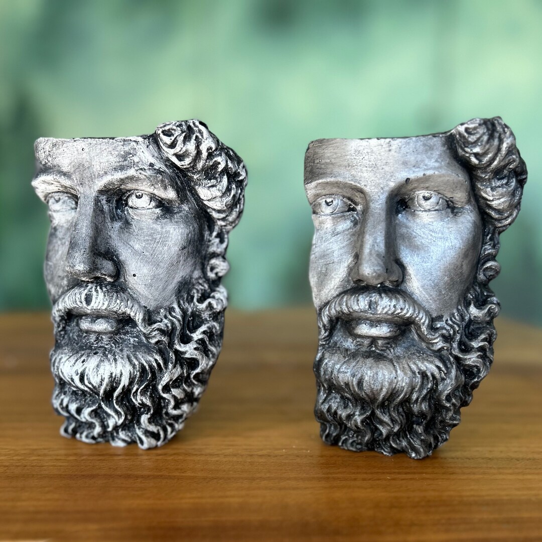 Zeus Statue Ornament - Zeus Face Statue Decor - Greek Mythology - Greek ...