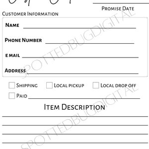 Craft Show Bundle, Order Form Template, Price List Template, Thank You ...