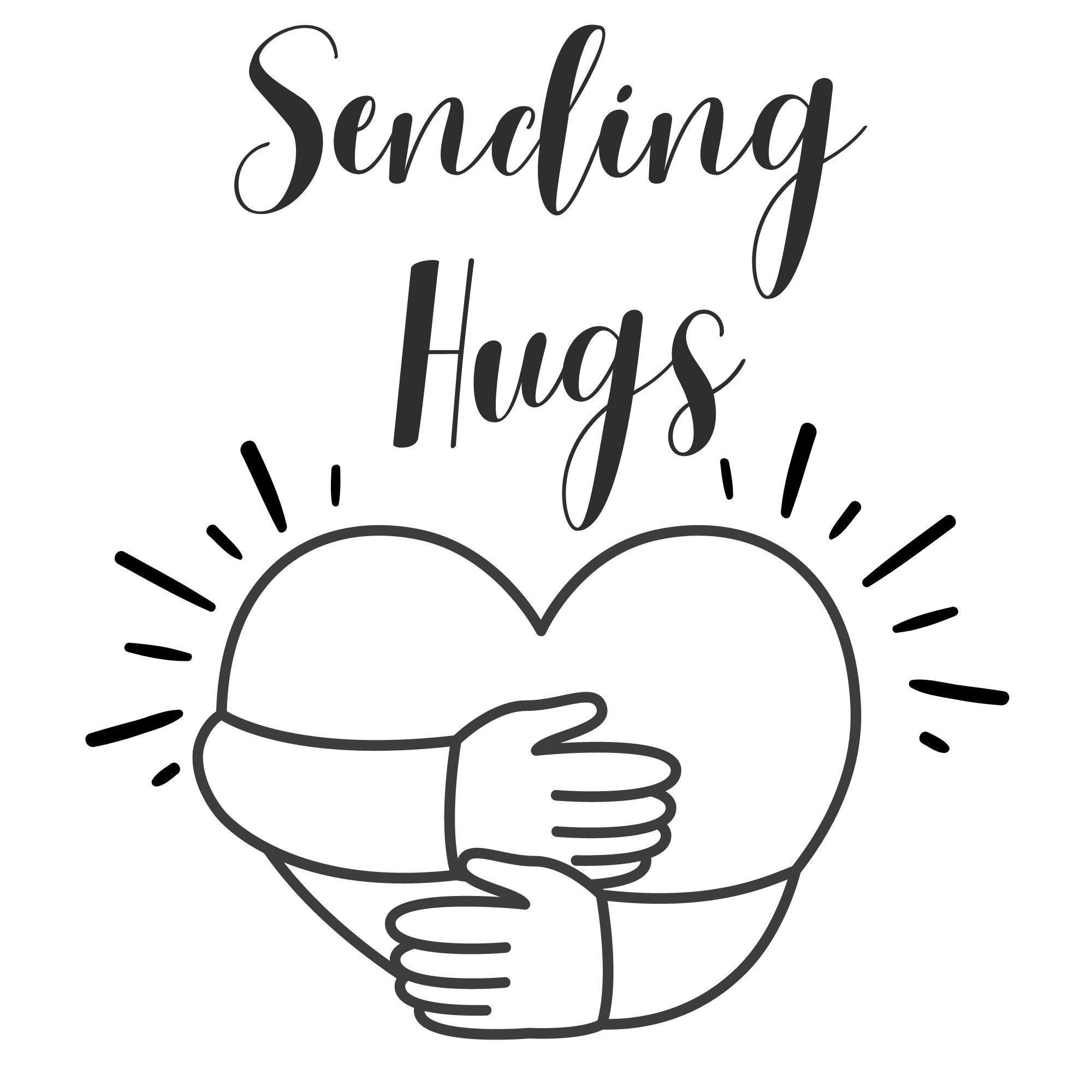 Hug Card, A Paper Hug, Happy Mail, Thinking of You Card, Card Hug ...