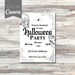 Editable Invitation, Trick or Treat Halloween Party Invitation ...