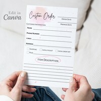 Craft Show Bundle, Small Business Bundle, Order Form Template, Price ...