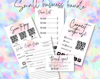 Craft Show Bundle, Small Business Bundle, Order Form Template, Price ...