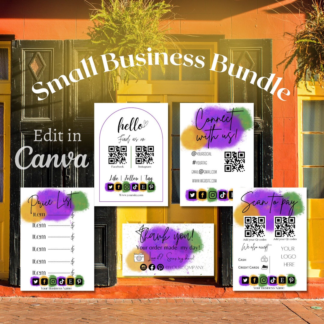 Craft Show Bundle, Small Business Bundle, Order Form Template, Price ...
