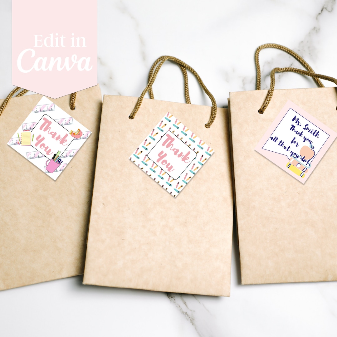 Editable Teacher Appreciation Favor Tags | Thank You for Helping Me ...