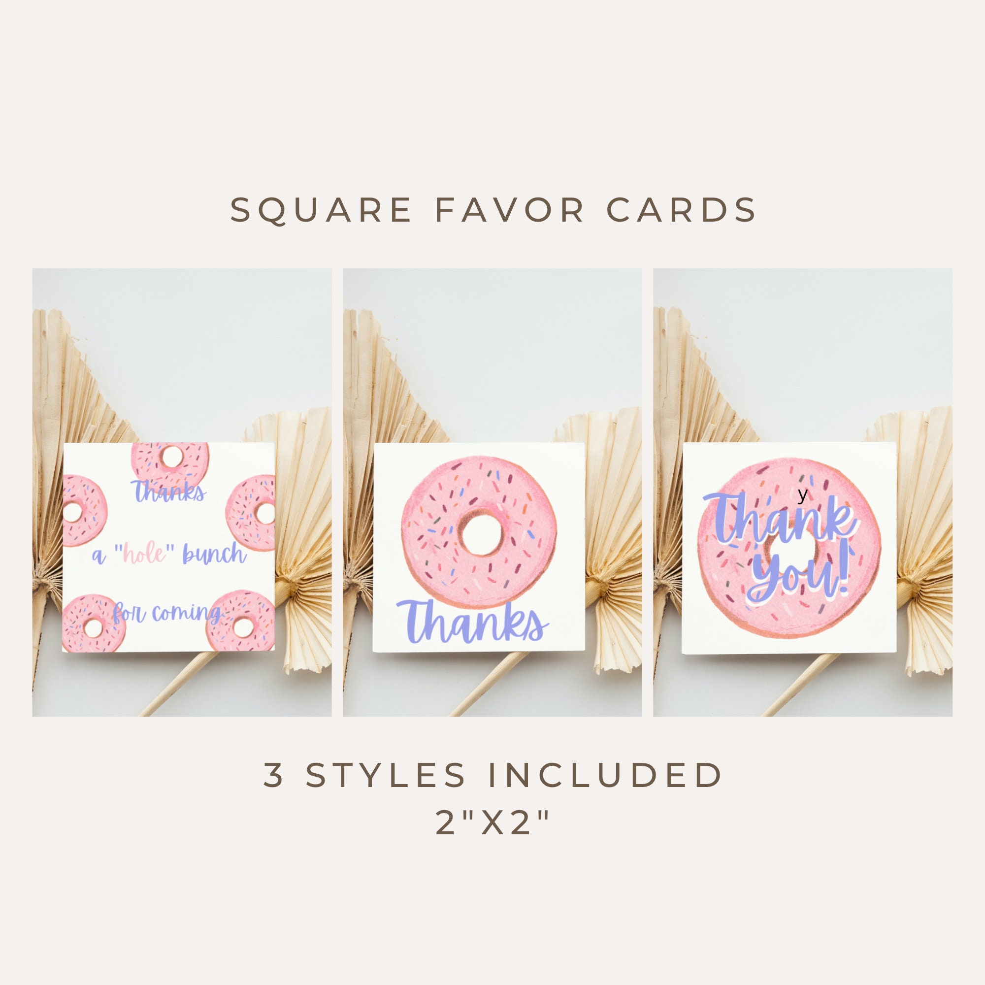 Donut Party Bundle Birthday Sign Bundle Donut Birthday Donut Invitation ...