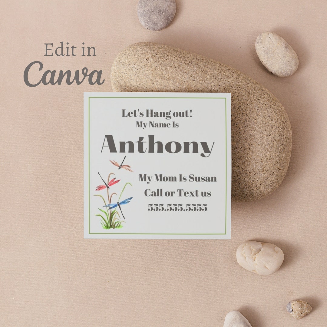 Play Date Business Cards, Business Cards, Kid Business Cards, Play Date ...