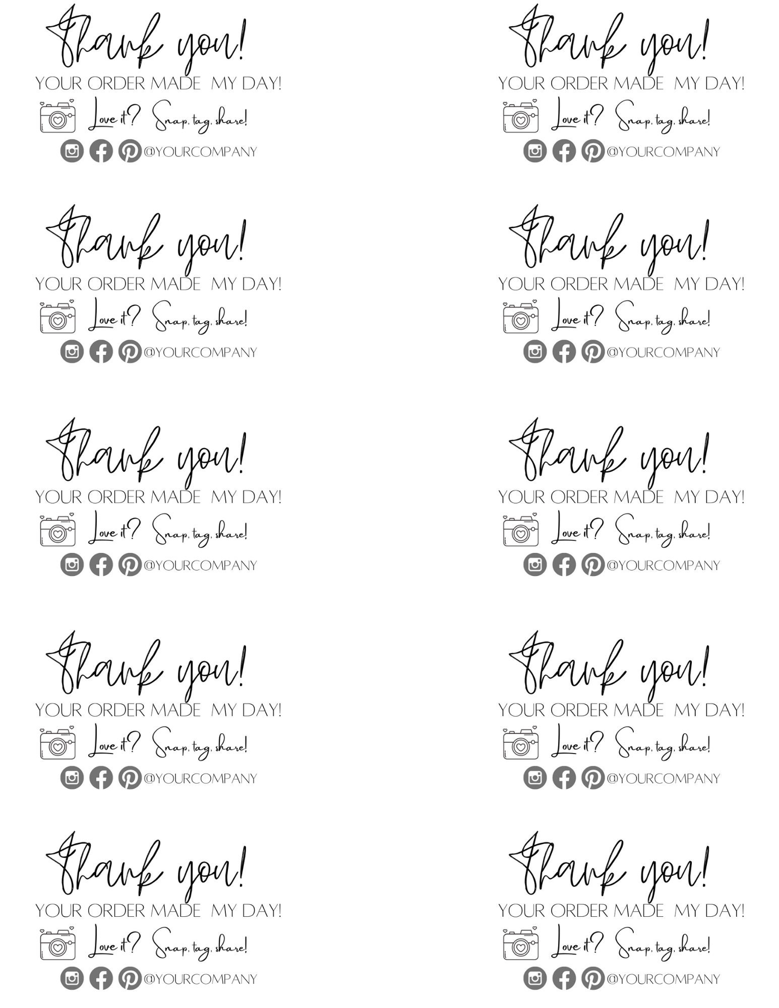 Craft Show Bundle Order Form Template Price List Template - Etsy