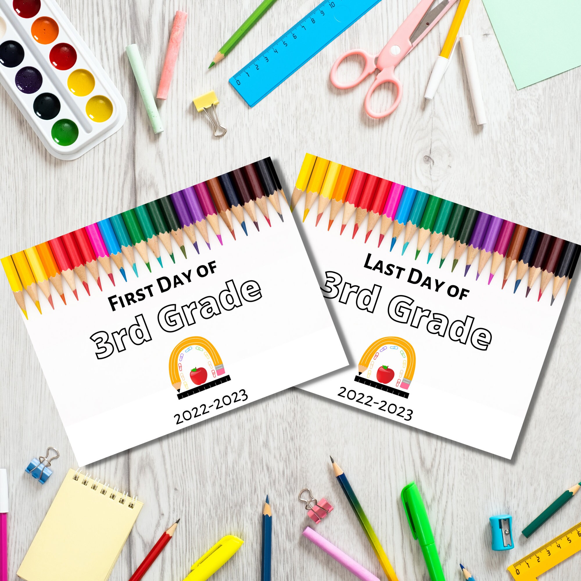 First Day of School Sign 3rd Grade Sign Back to School - Etsy