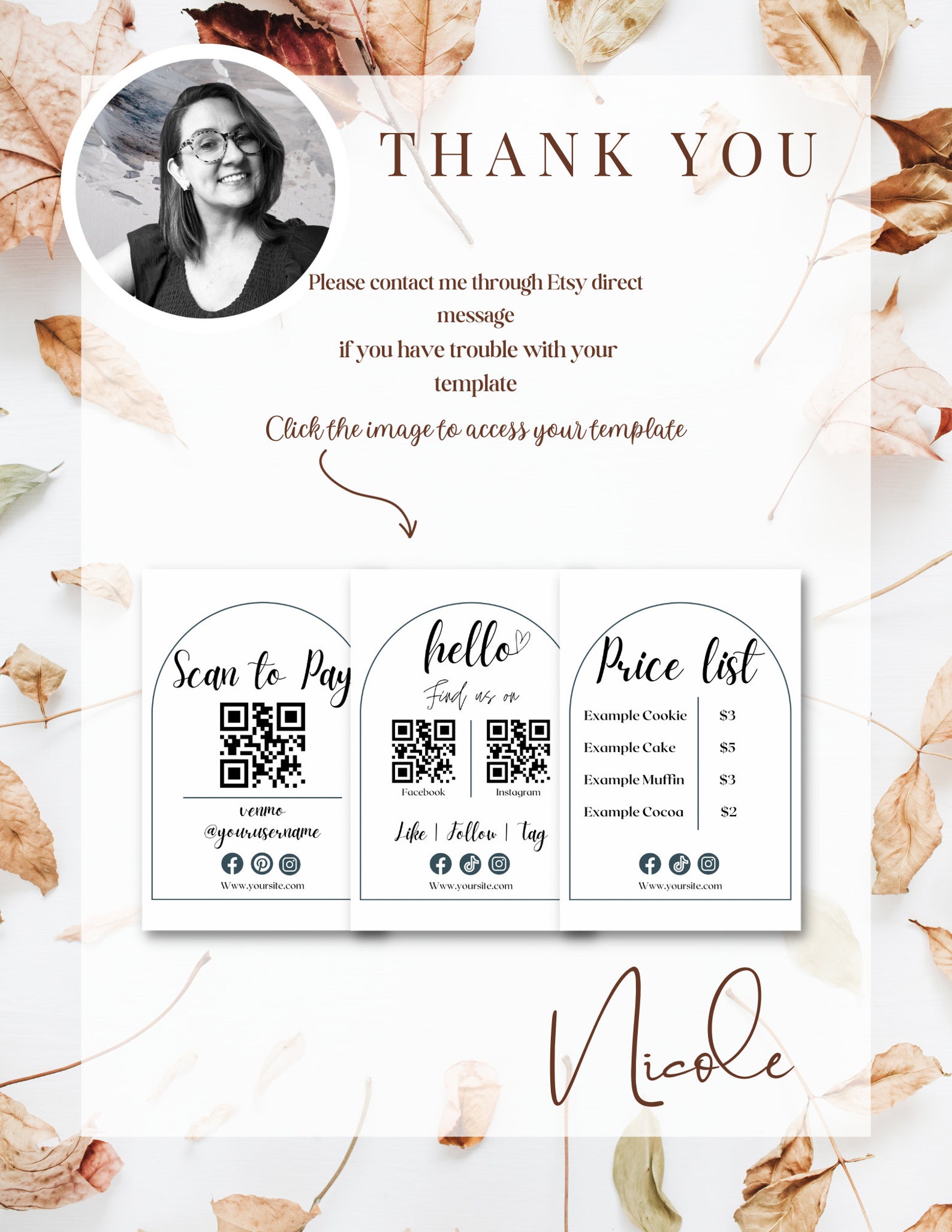 Craft Show Bundle, Small Business Bundle, Craft Fair Signs, Price List ...