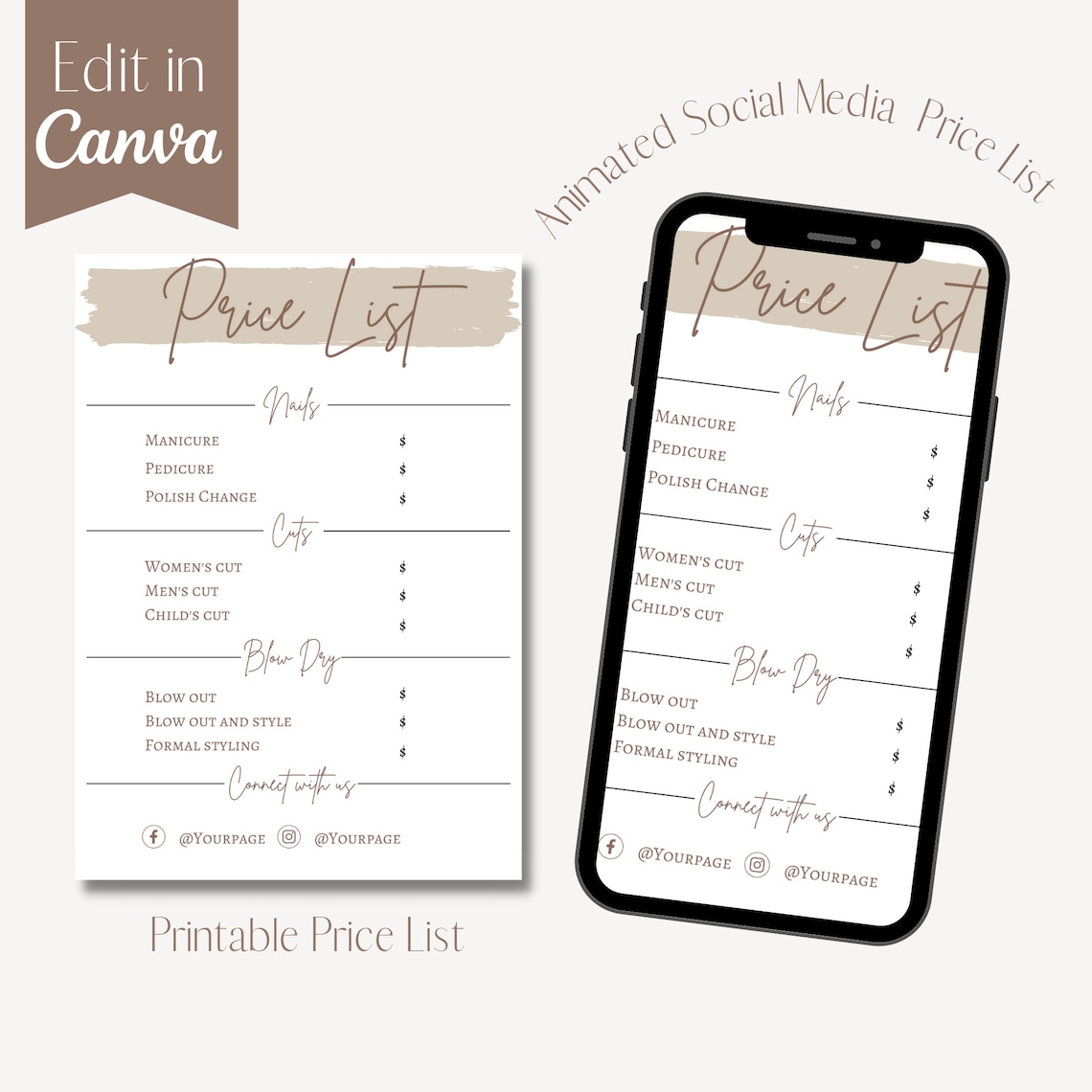 Small Business Bundle Order Form Template Price List - Etsy