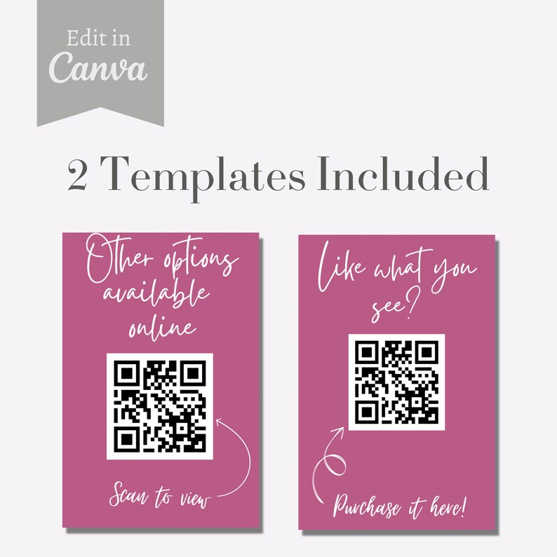 Scan to Pay Sign Template Printable Scan to Pay Template - Etsy