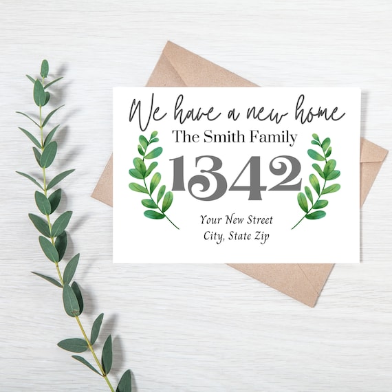 Moving Announcement Change of Address Address Change - Etsy